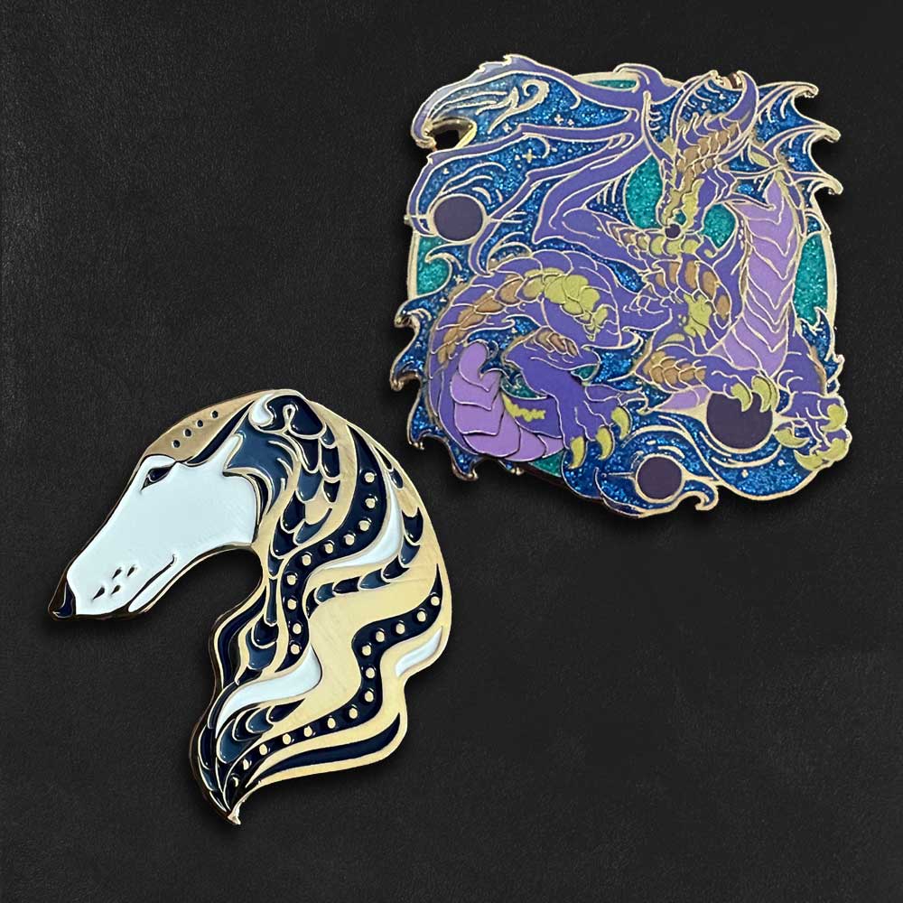 Custom Enamel Pins - Hard Enamel, Soft Enamel, Anodized Rainbow ...