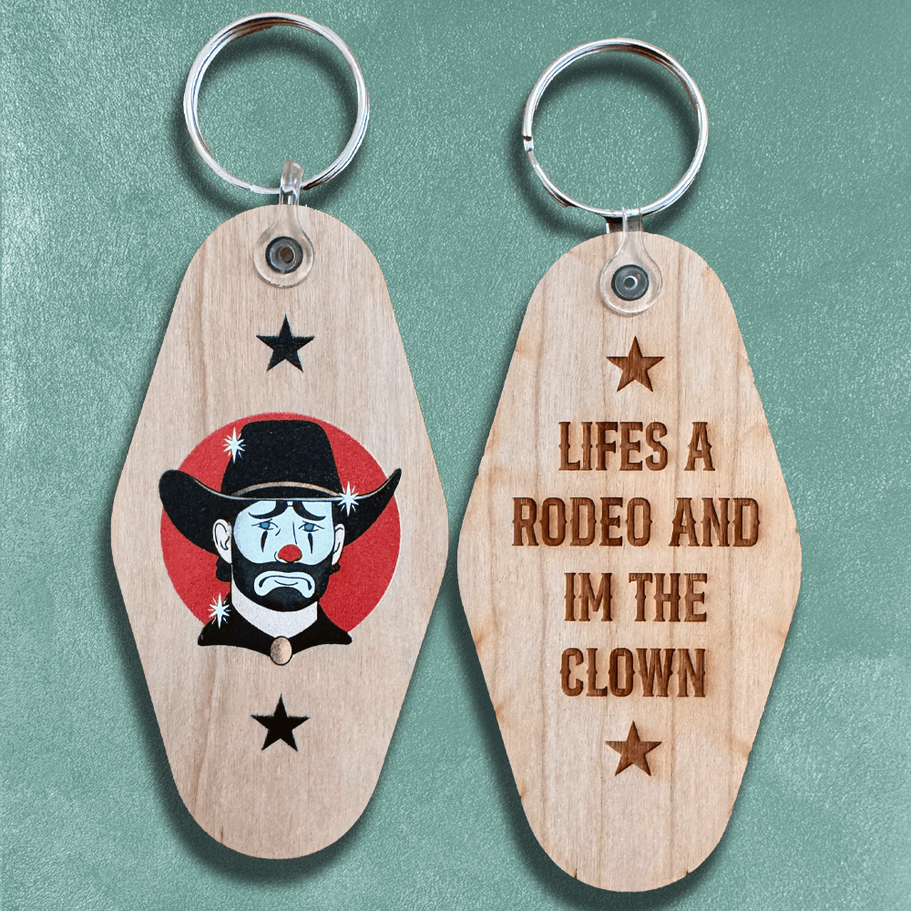 Wooden Motel Keychains (USA Made) – Alchemy Merch
